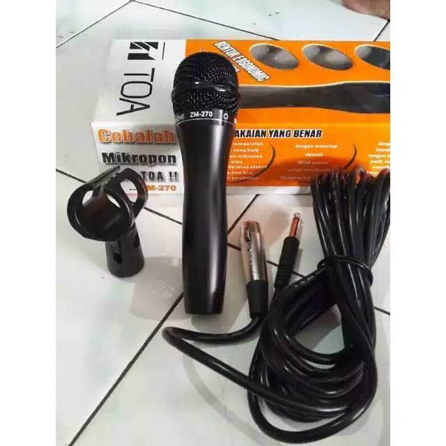 Jual Mic kabel TOA tipe ZM-270 Original Asli 100% | Shopee Indonesia