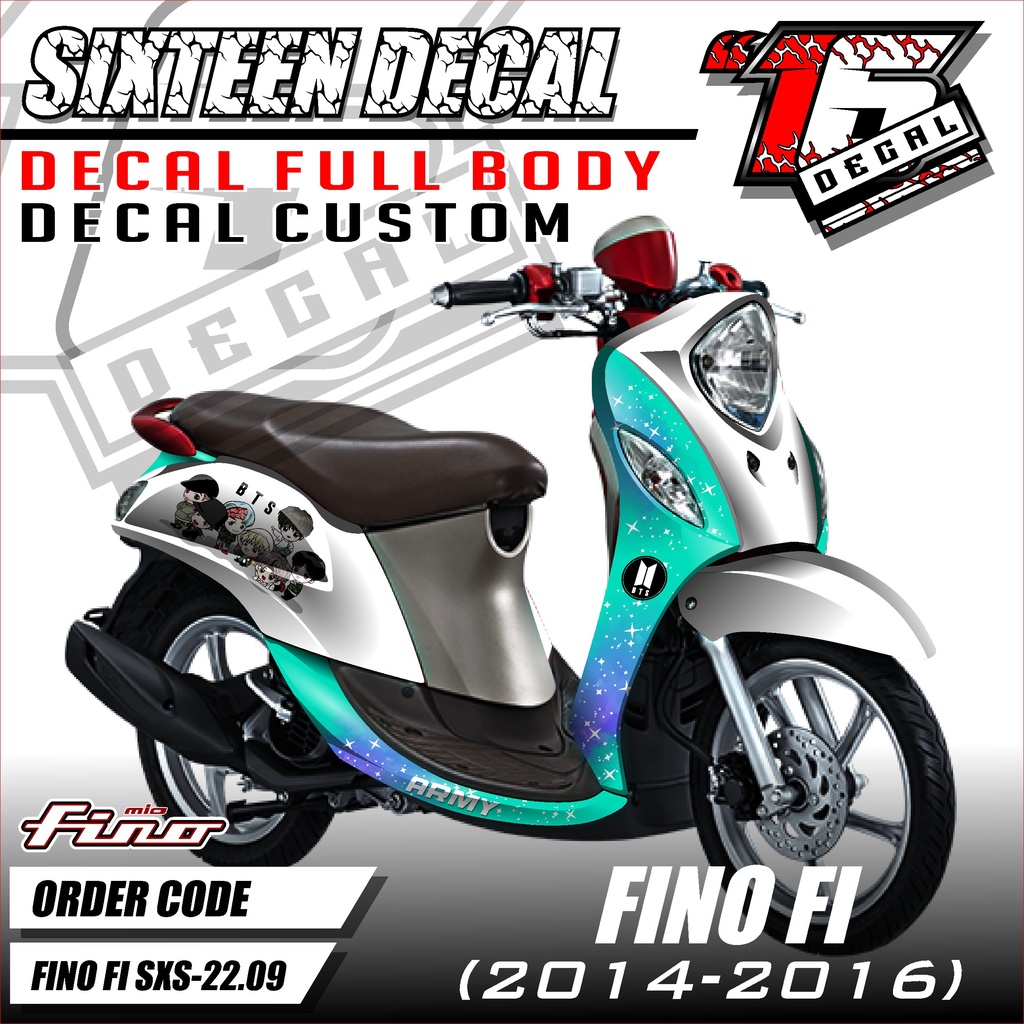 Jual Decal Stiker Variasi Full Body Motor Yamaha Fino Fi 125 Fullbody ...