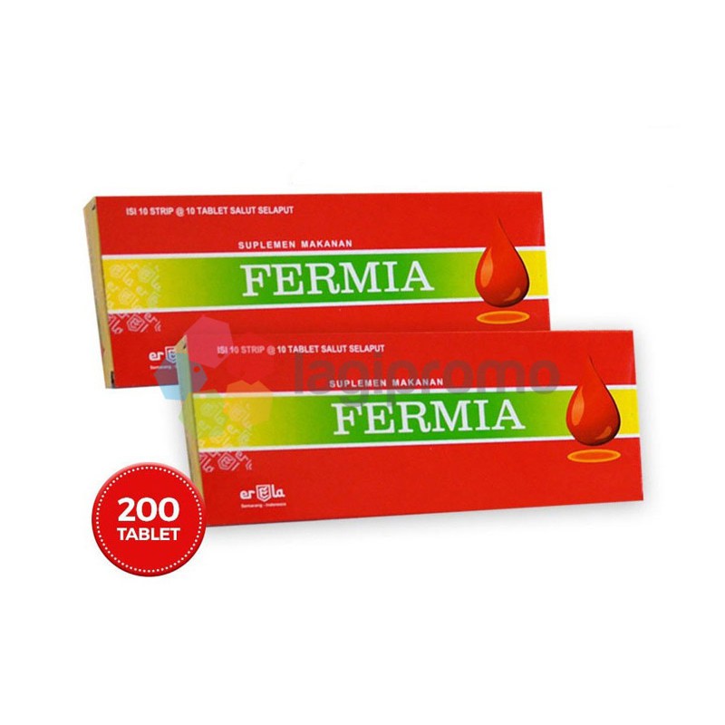 Jual Erela Fermia 100 Tablet Vitamin Suplemen Penambah Darah Anemia ...