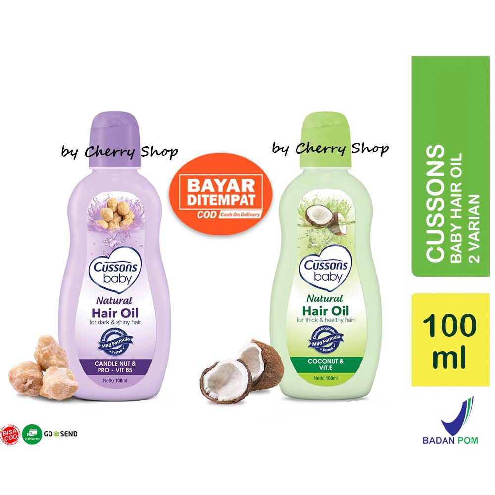 Jual [100ML] [NATURAL] BPOM] Cussons Baby Natural Hair Oil Candle Nut ...