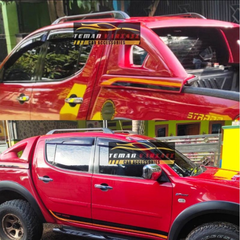 Jual ROOF RAIL REL ATAP ATAS MODEL RUSH MOBIL ALL NEW STRADA TRITON ...