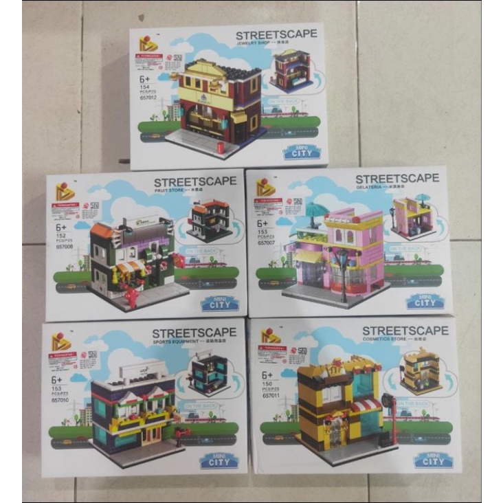 Jual Sembo Block Set streetscape mini city | Shopee Indonesia