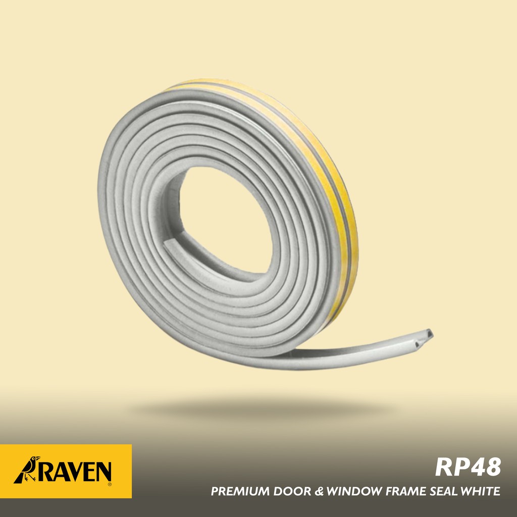 Jual RAVEN Door Seal RP48 White 6 Meter – Penutup Celah Pintu dan ...