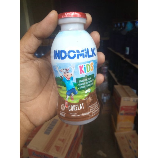 Jual susu uht steril indomilk botol 190ml | Shopee Indonesia
