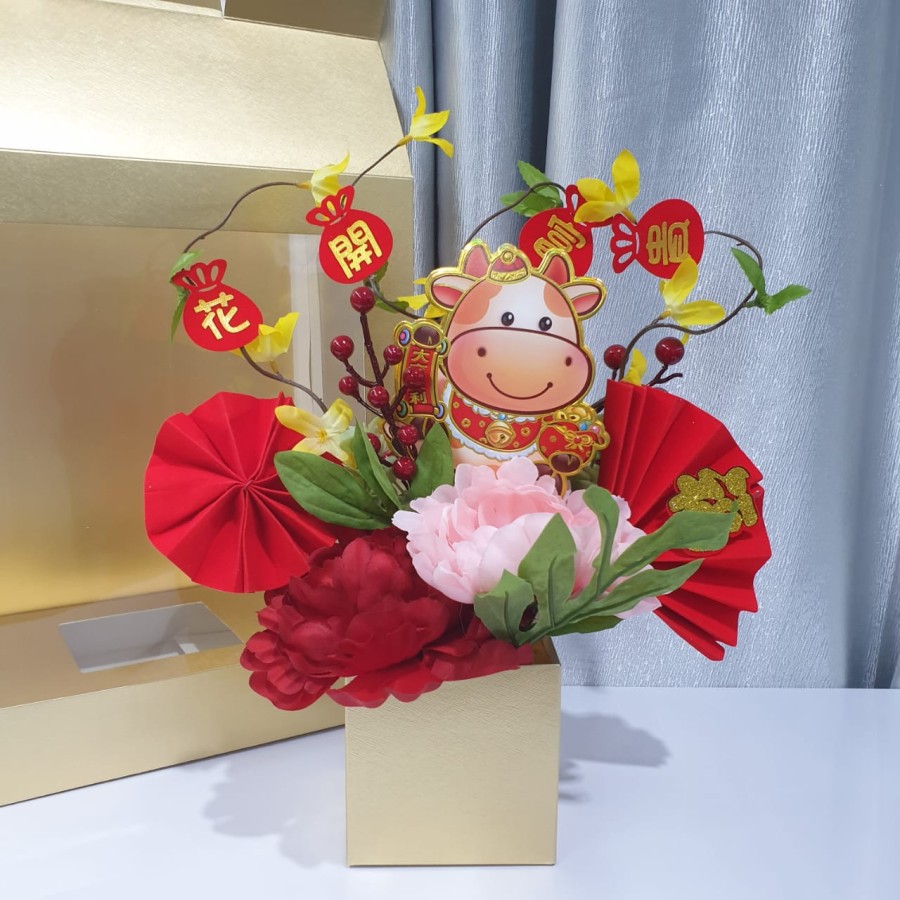 Jual Parcel Hampers Buket Bunga - Flower Bouquet Imlek Kerbau Sapi ...