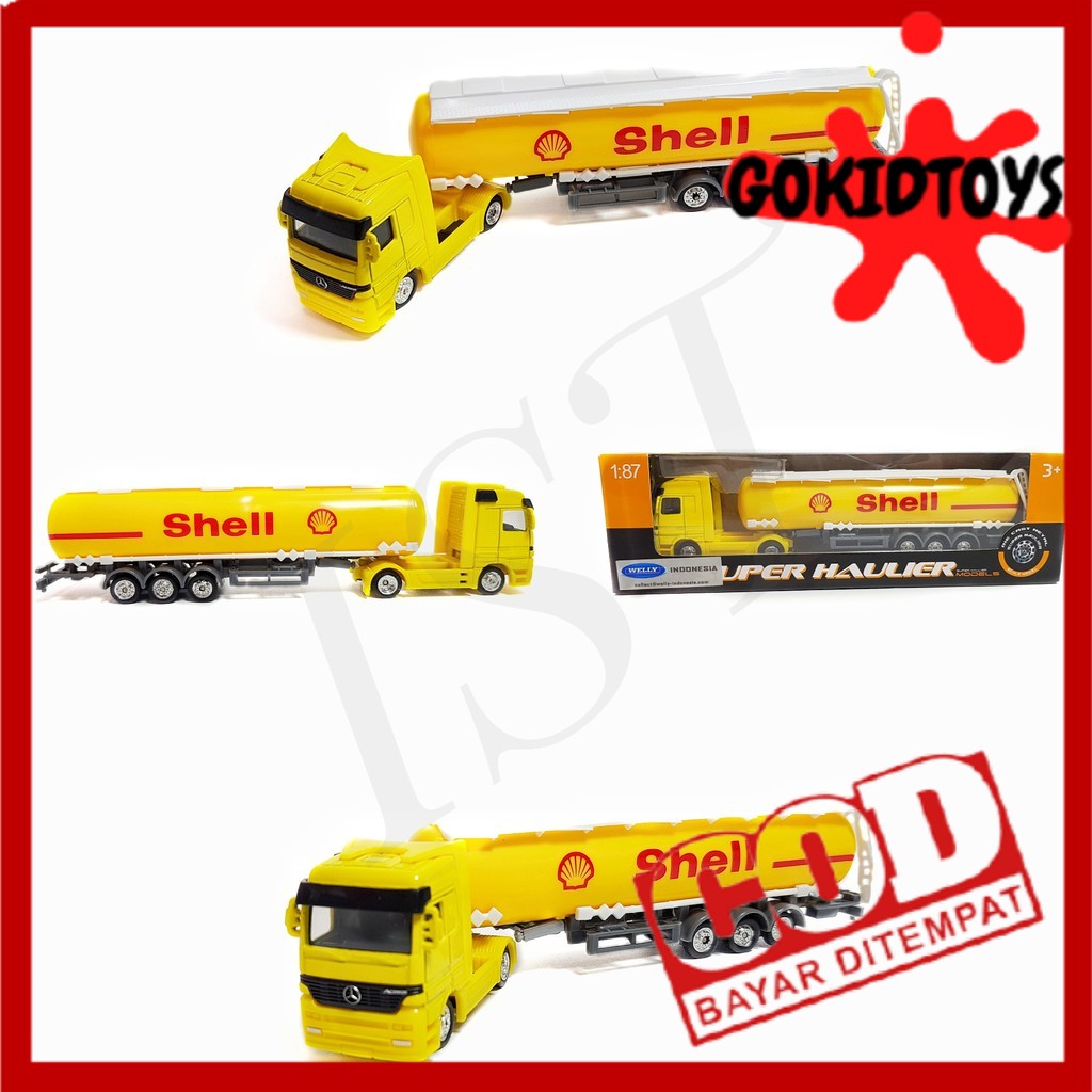Jual Diecast Miniatur Replika Welly Truck Tanki Shell | Shopee Indonesia