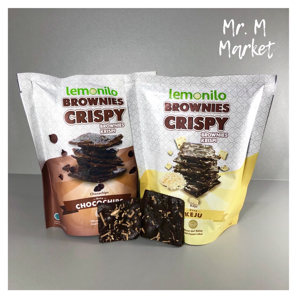 Jual LEMONILO Brownies Crispy Rasa Chocochips / Rasa Keju40g | Shopee ...