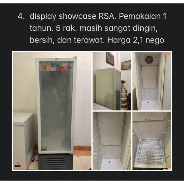 Jual display showcase kulkas minuman sayuran merek RSA | Shopee Indonesia