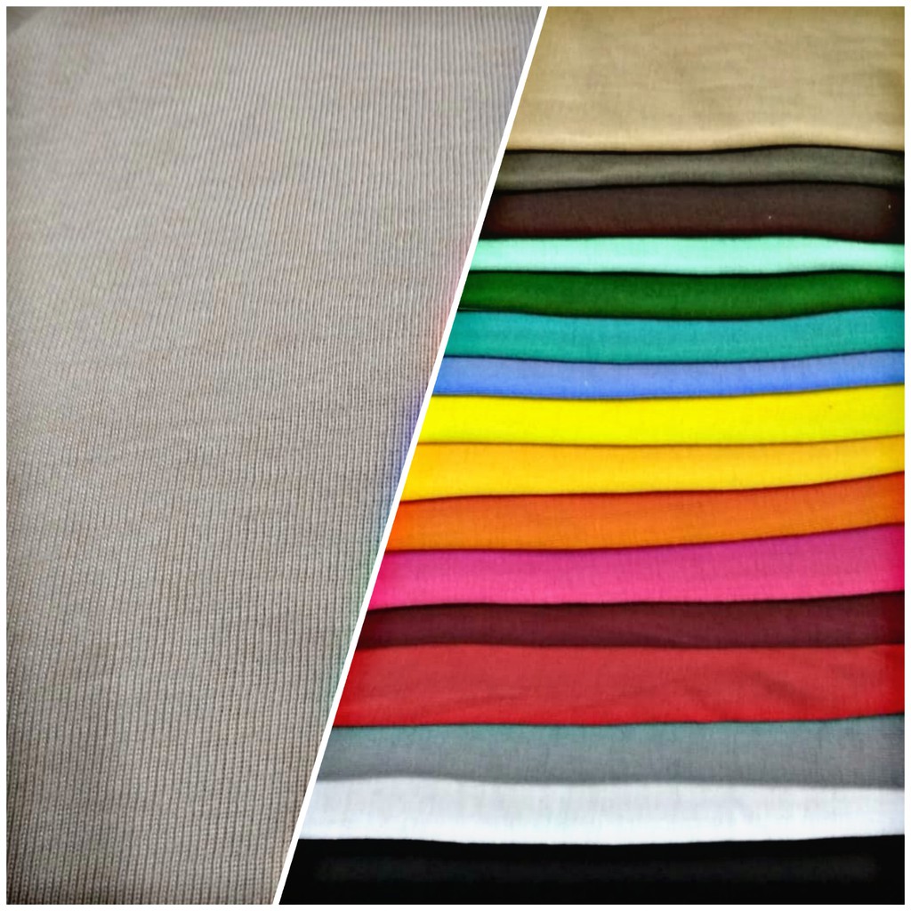 Jual KAIN RIB ( 1 X 1 ) UNTUK KERAH, LENGAN DLL | Shopee Indonesia