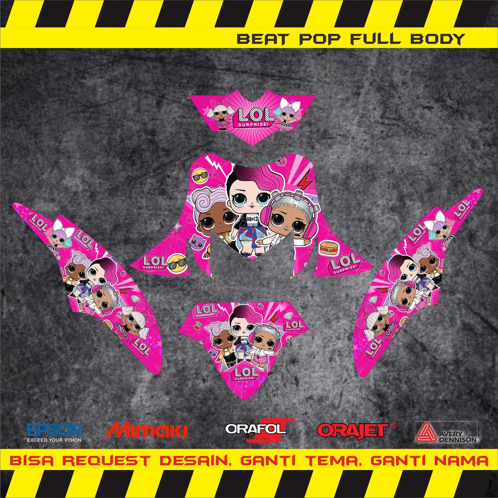Jual STIKER DECAL BEAT POP FULBODY LOL SURPRISE | Shopee Indonesia
