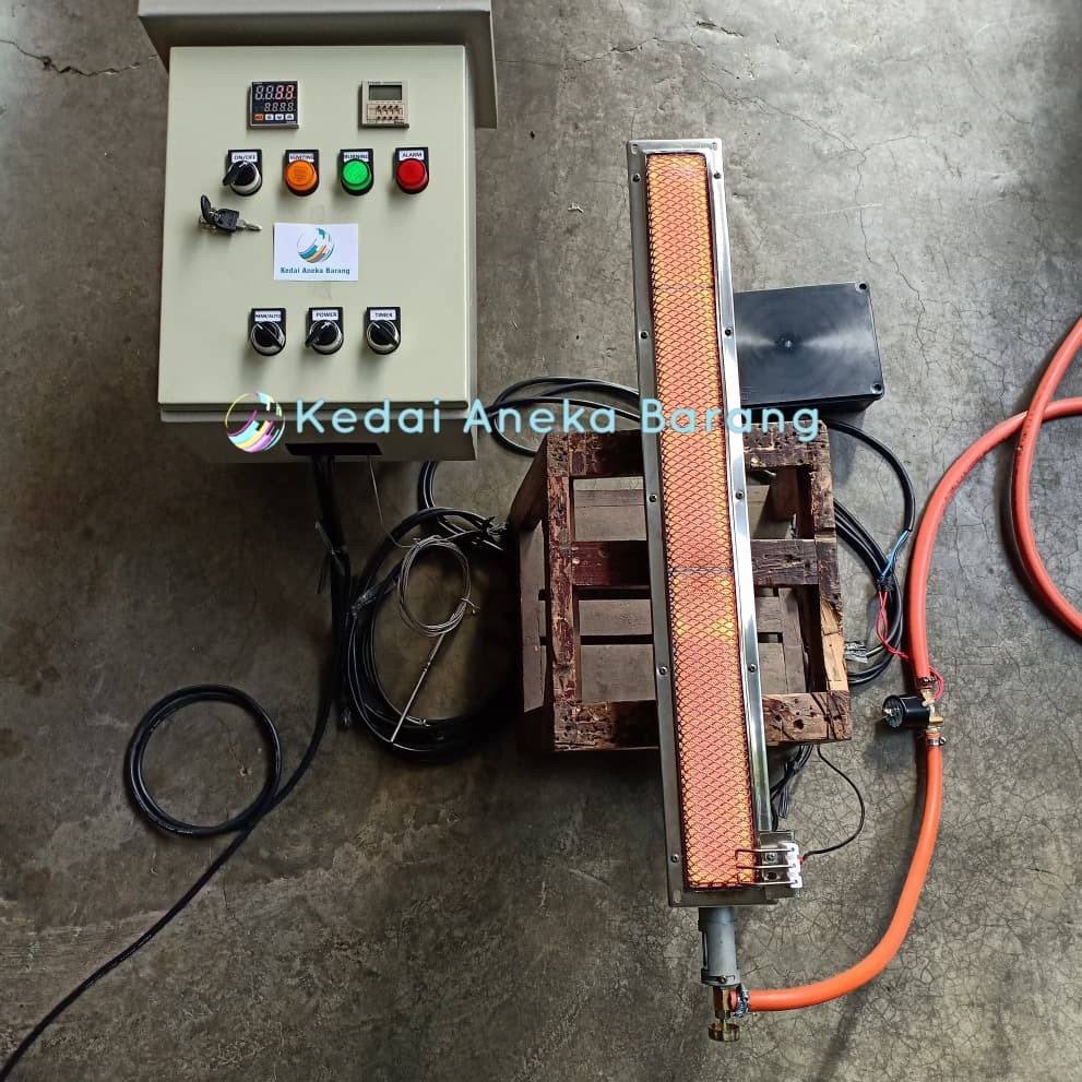 Jual Control Panel Box Infrared Gas Burner Powder Coating Oven 1 Burner ...