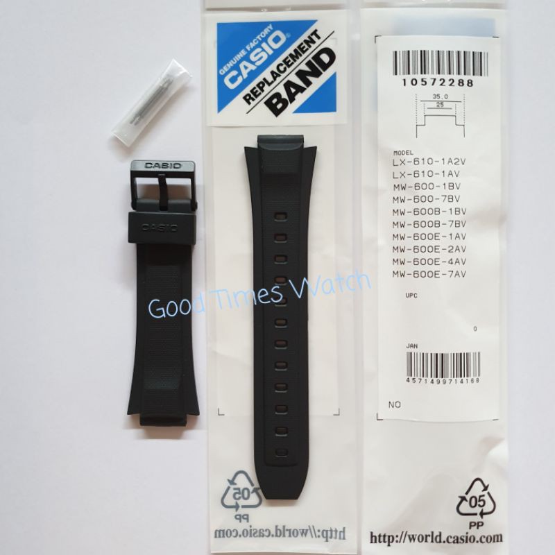 Jual STRAP CASIO LX-610 MW 600B MW 600E MW 600F LX 610 MW 600 Casio ...