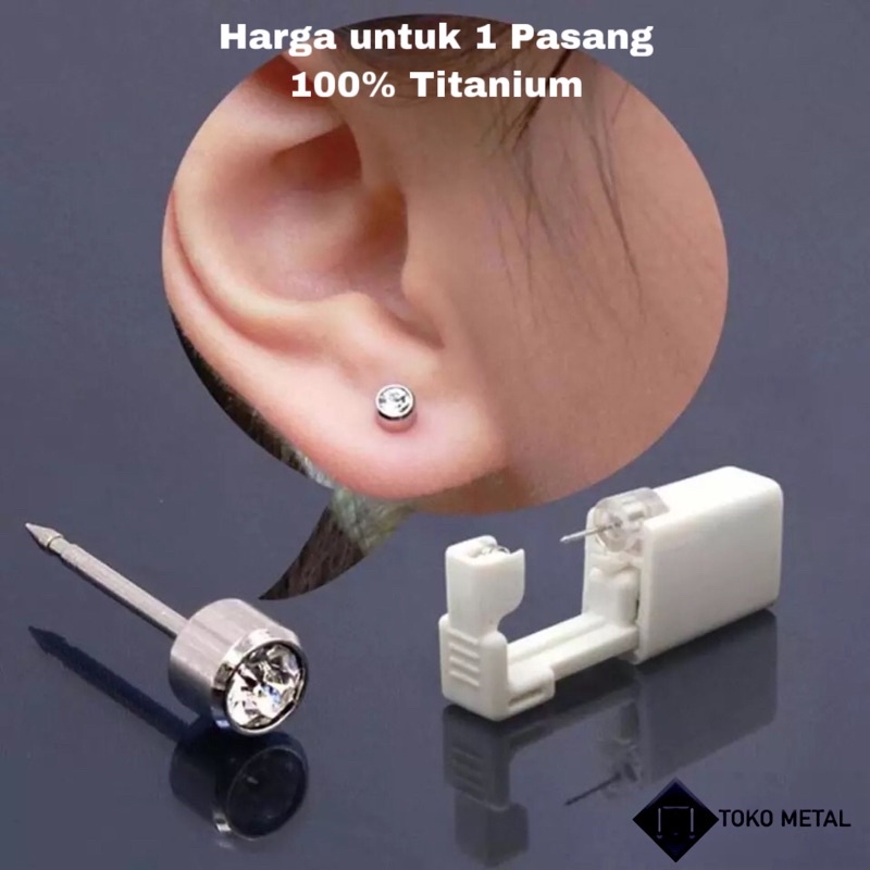 Jual ANTING TINDIK 100% TITANIUM ANTI KARAT PRIA & WANITA 3MM [TOKO ...