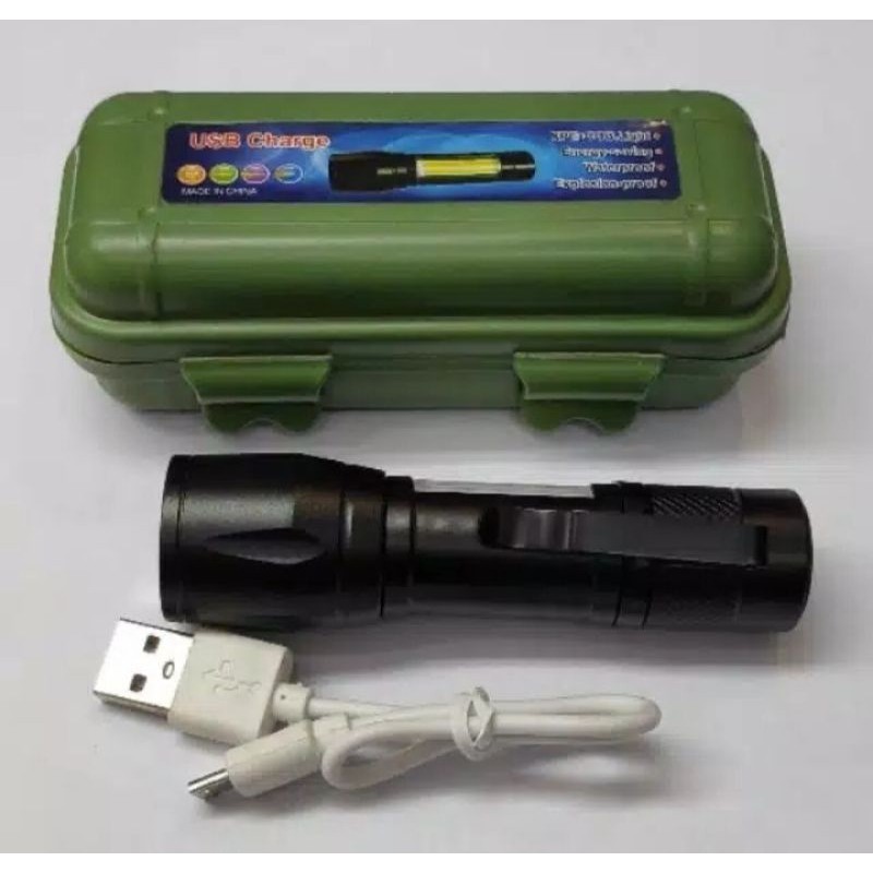 Jual SENTER LED COB MINI USB CAMPING GUNUNG SURVIVAL | Shopee Indonesia