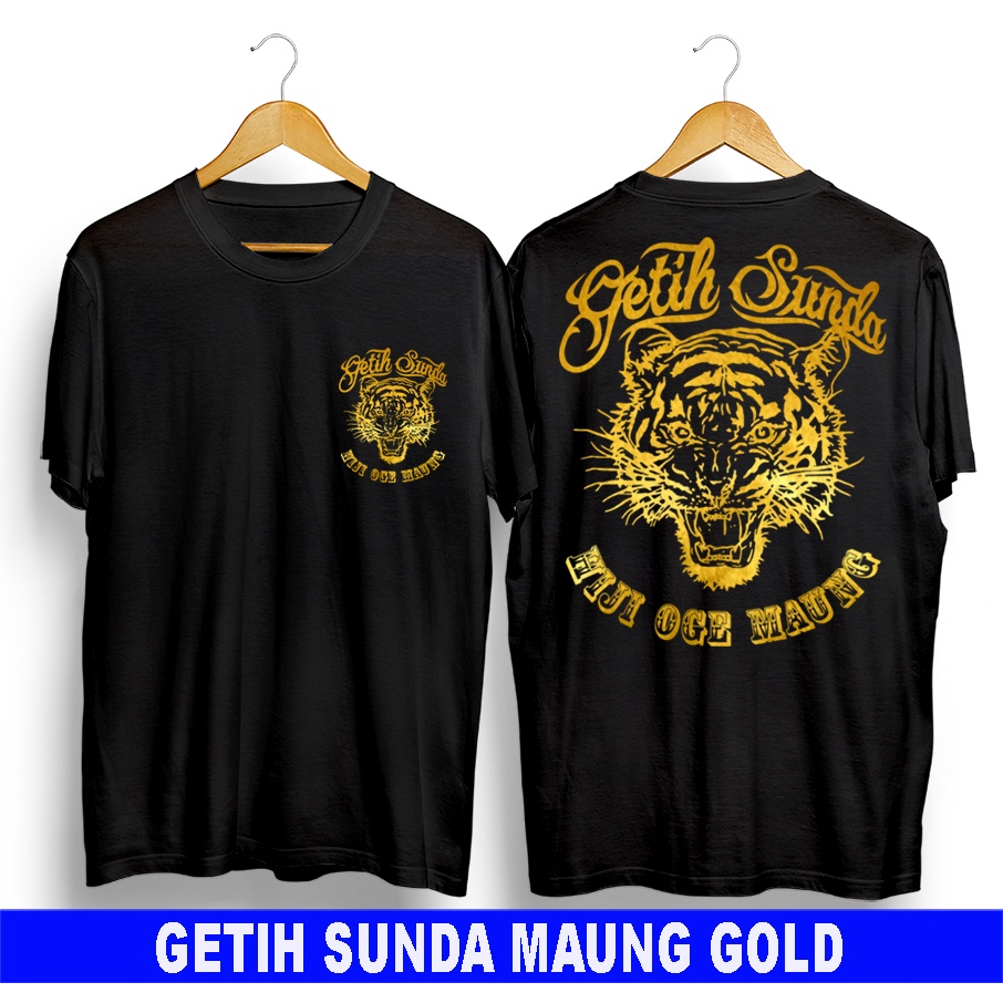 Jual KAOS PRIA DISTRO KEREN SUNDA GETIH SUNDA MAUNG GOLD Cotton Combed ...