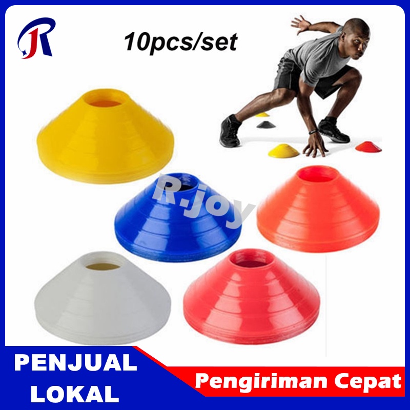 Jual Cone Mangkuk isi 10 bola kaki futsal training Latihan Atlit Sepak ...