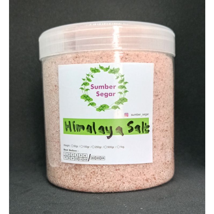 Jual 500 Gram Himalayan Salt packing jar plastik / Garam Himalaya ...