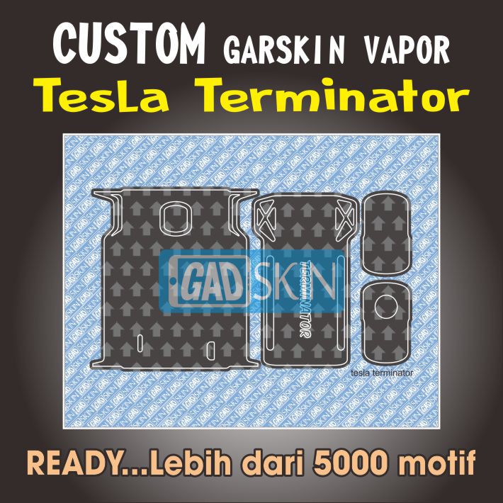 Jual Garskin Vape TESLA TERMINATOR /mod vapor gambar bebas sehari jadi ...