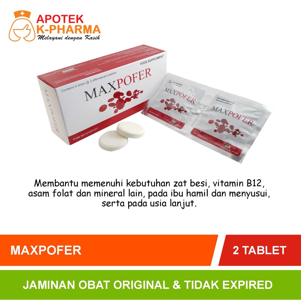 Jual Maxpofer Isi 2 Tablet Obat Original Simex | Shopee Indonesia