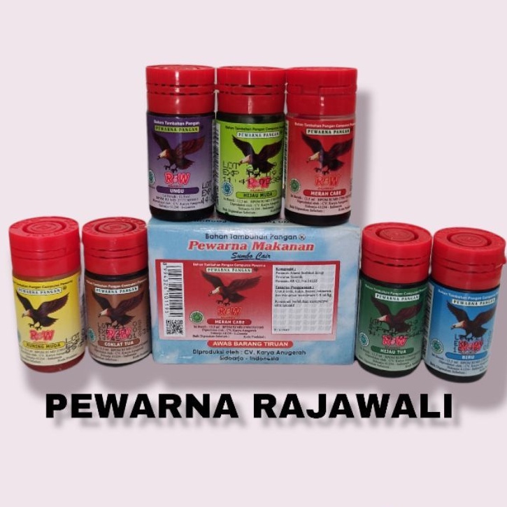 Jual PEWARNA MAKANAN RAJAWALI 12,5ML / PEWARNA RW / PEWARNA RAJAWALI RW ...