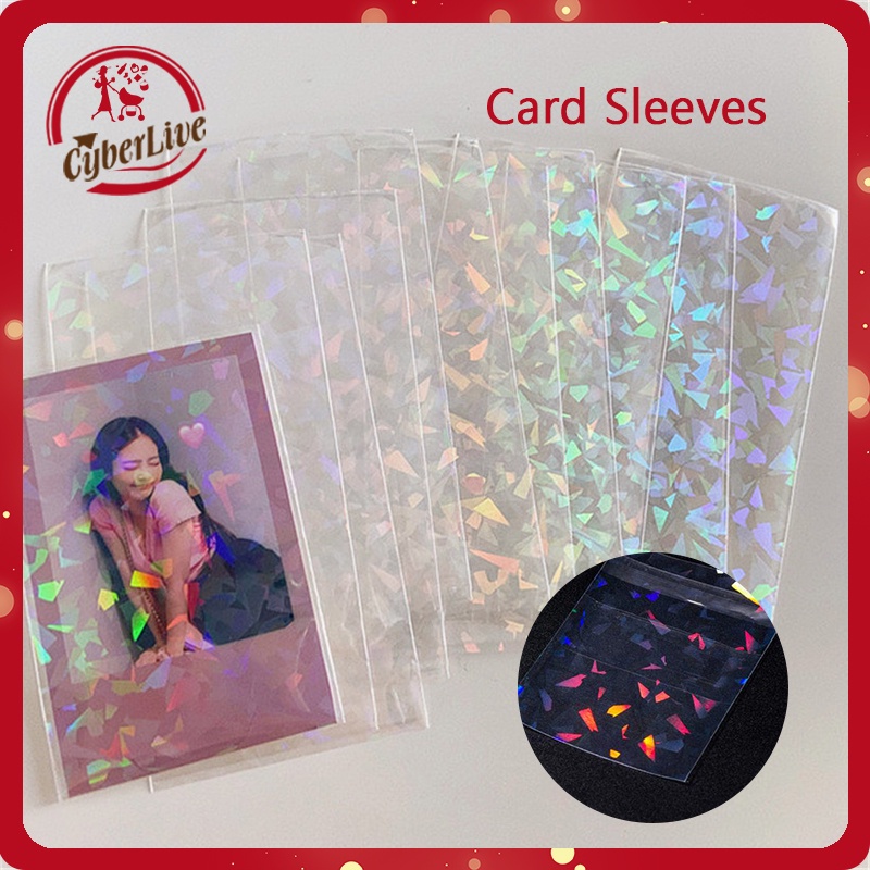 Jual 50pcs Inner Sleeve Photocard Postcard Laser Flashing Card ...