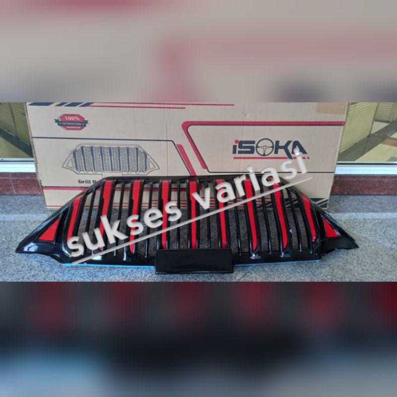 Jual Front Grill Depan Model Apollo List Merah Toyota Raize Daihatsu ...