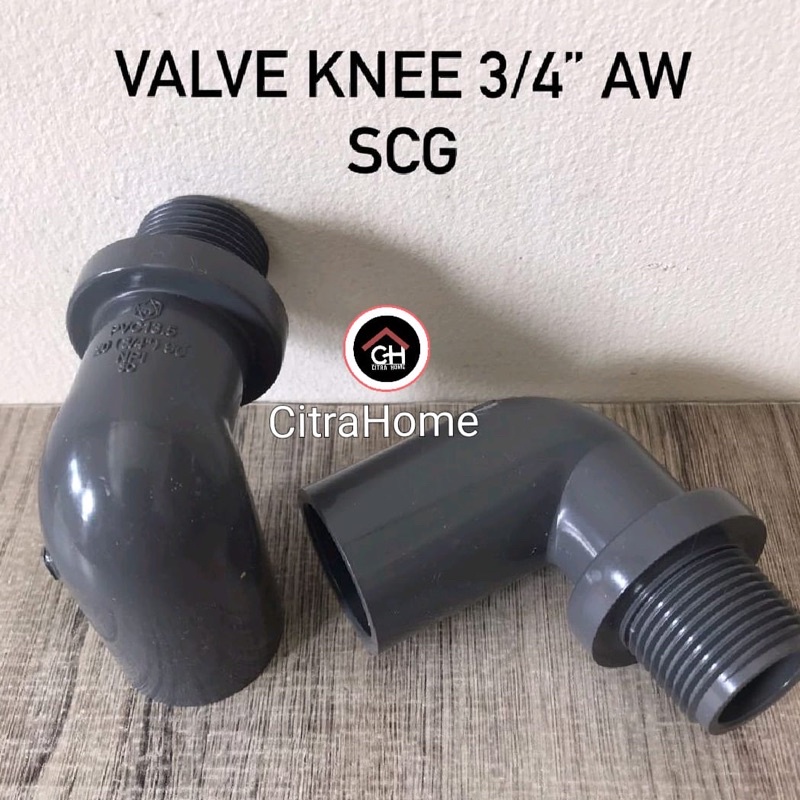 Jual KDL Valve Knee PVC 3/4” AW SCG | Shopee Indonesia