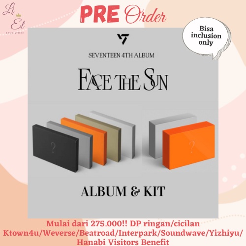 Jual [PO/READY] SEVENTEEN 4TH ALBUM & Kit/Kihno - Face the Sun (Ktown4u/Weverse/Beatroad ...