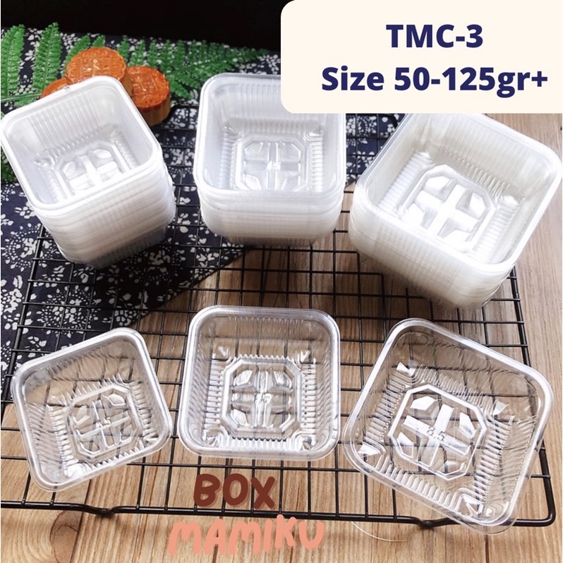 Jual Tray Plastik Mika Transparan Bening Mooncake TMC-3 50gr 80gr 100gr ...