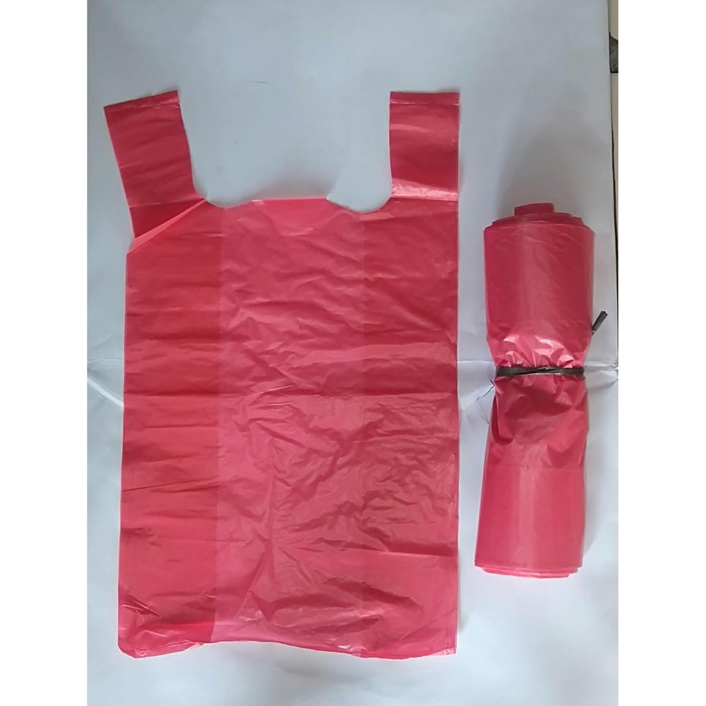 Jual PLASTIK KRESEK I KANTONG PLASTIK MERAH UKURAN 30 ISI 30 LEMBAR ...