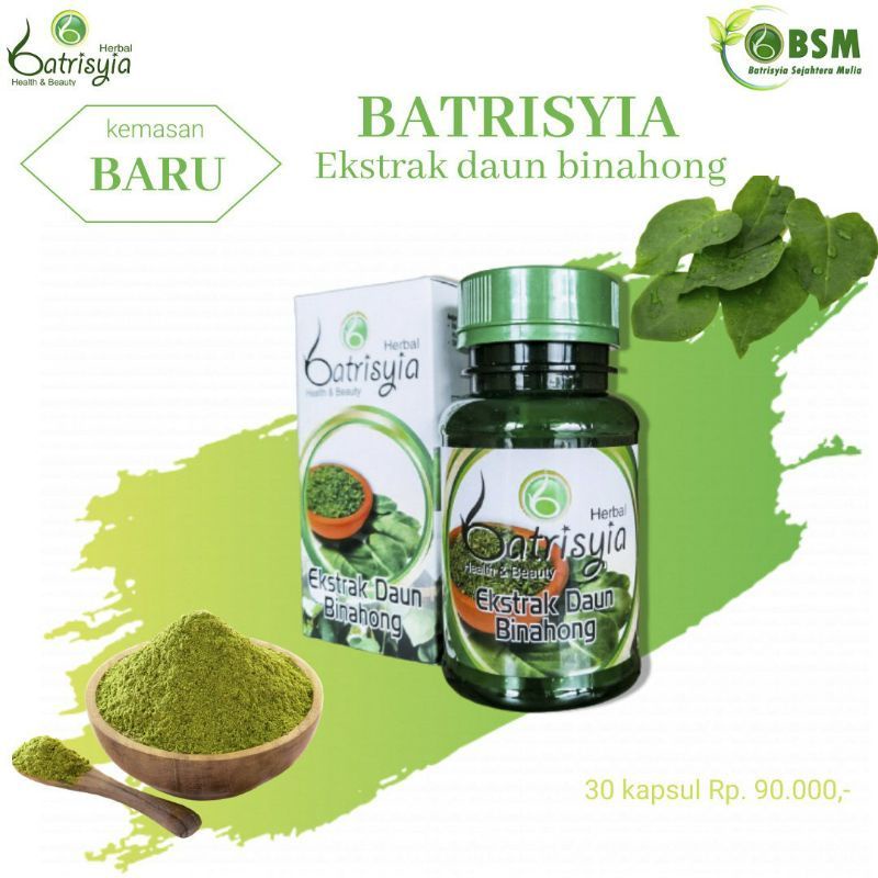 Jual Batrisya Kapsul Daun Binahong Herbal / Kapsul Daun Binahong ...