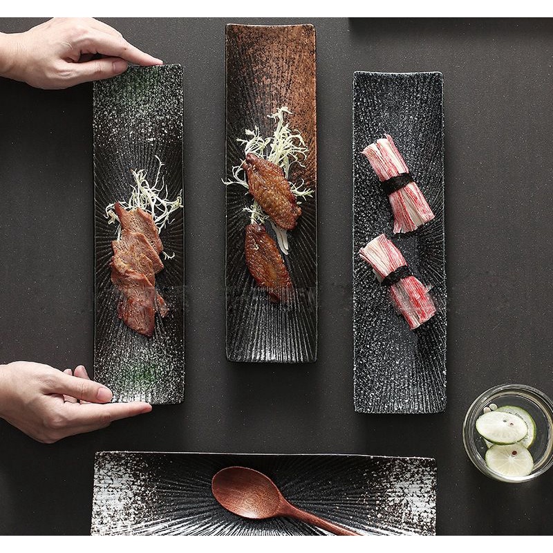 Jual Sushi Plate / Vintage Long Plate Japanese Style | Shopee Indonesia