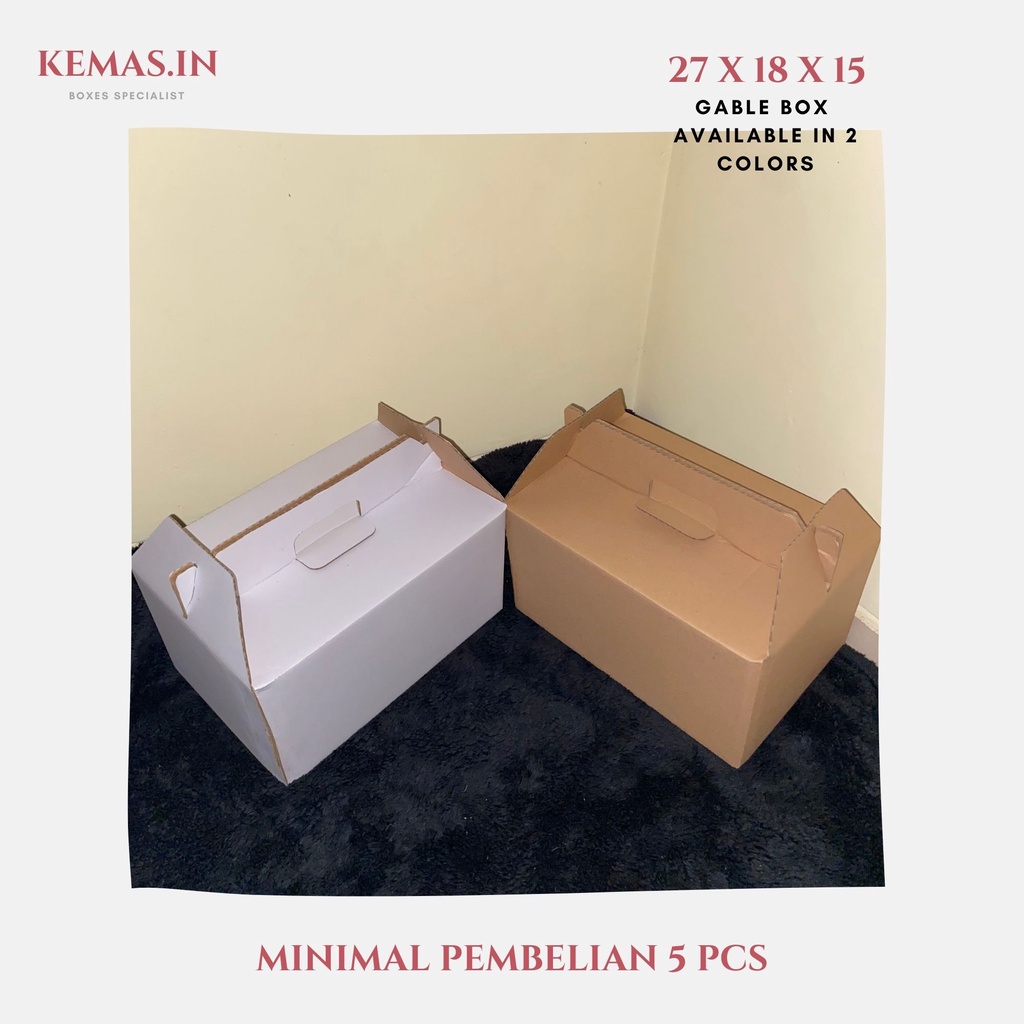 Jual Kardus Box Jinjing 27x18x15 cm - Polos/Packing/Packaging/Box ...