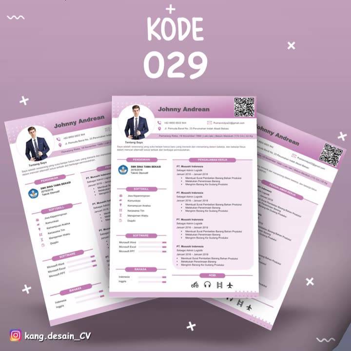 Jual Desain CV dan Surat lamaran Kerja | Curriculum Vitae | Resume ...