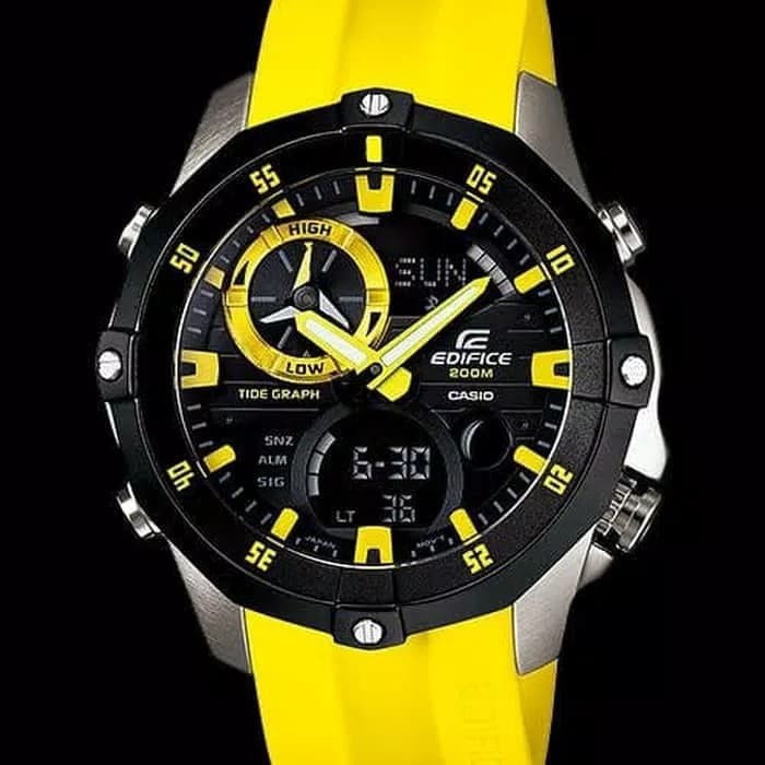 Jual Jam Tangan Pria Casio Edifice Chronograph EMA-100B-1A9 Original ...