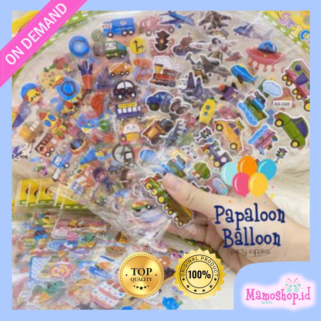 Jual Sticker Anak Stiker Timbul Mobil Pesawat kendaraan | Shopee Indonesia