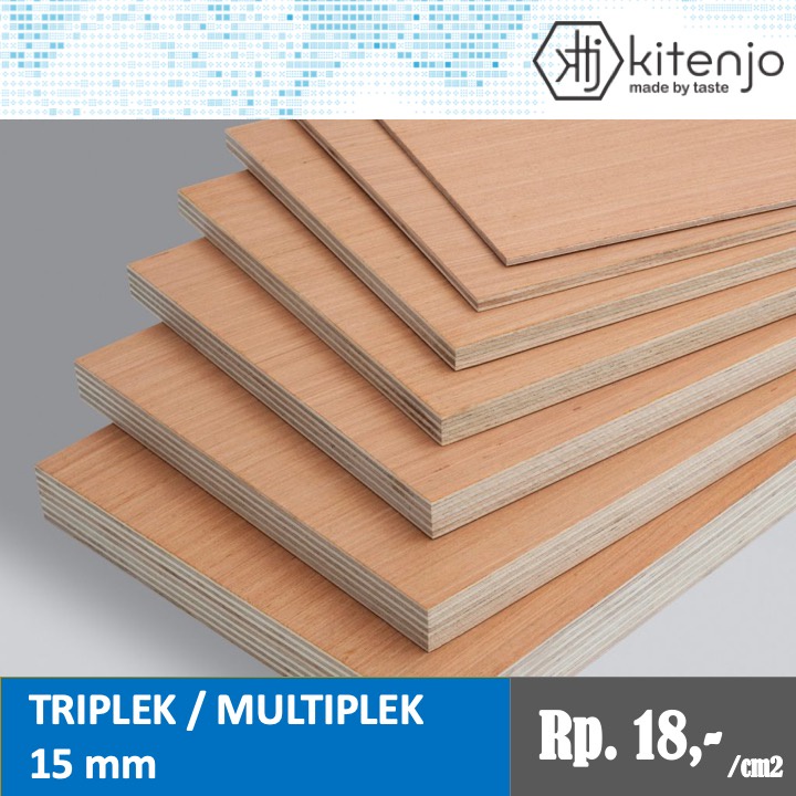 Jual KITENJO - TRIPLEK MULTIPLEK PLYWOOD 15mm CUSTOM PER CM MURAH ...