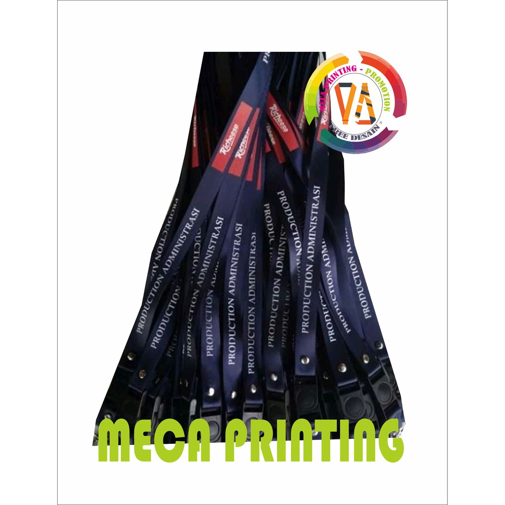 Jual CUSTOM!! 30 PCS TALI ID CARD SABLON 2CM / BAHAN NILON POLYSTER ...