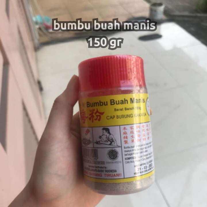 Jual BUMBU BUAH-BUAHAN MANIS BOTOL ISI 150 GRAM | BUBUK SEMBOI| BUMBU ...