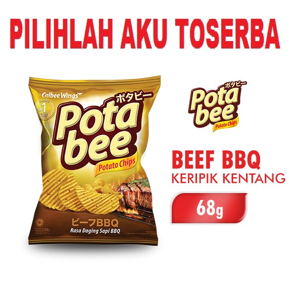 Jual Potabee Keripik Kentang BEEF BBQ 68 gr - ( HARGA SATUAN ) | Shopee ...