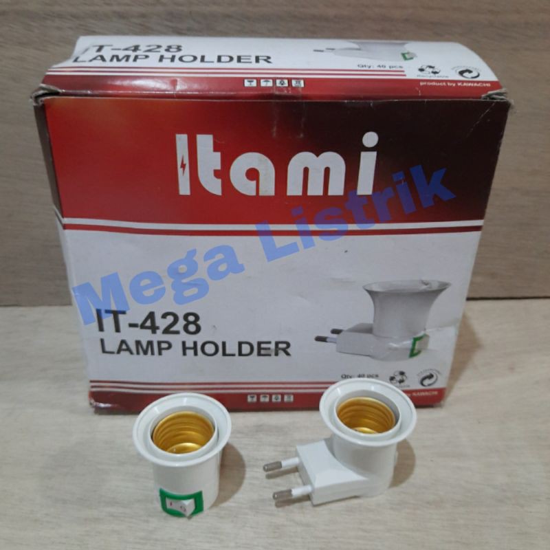 Jual fiting lampu colok saklar on off fiting colok E27 | Shopee Indonesia