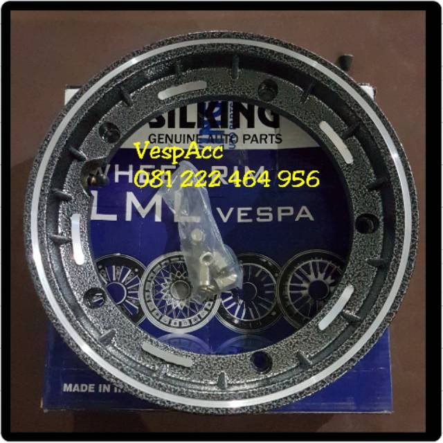 Jual Velg Tubeless Ring 10 Vespa Silver Corak Hitam ( Silking ...