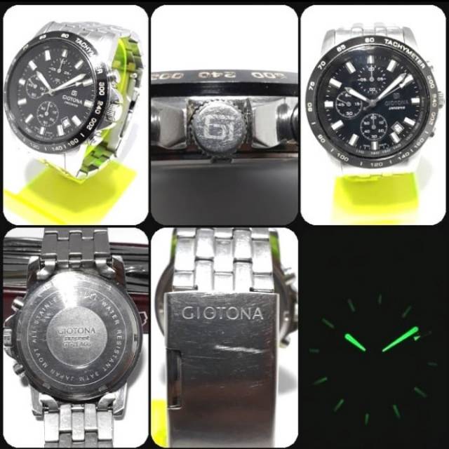 Jual GIOTONA Superior GT-ZEA66. Chronograph Aktif. Warna Hitam. Jam ...