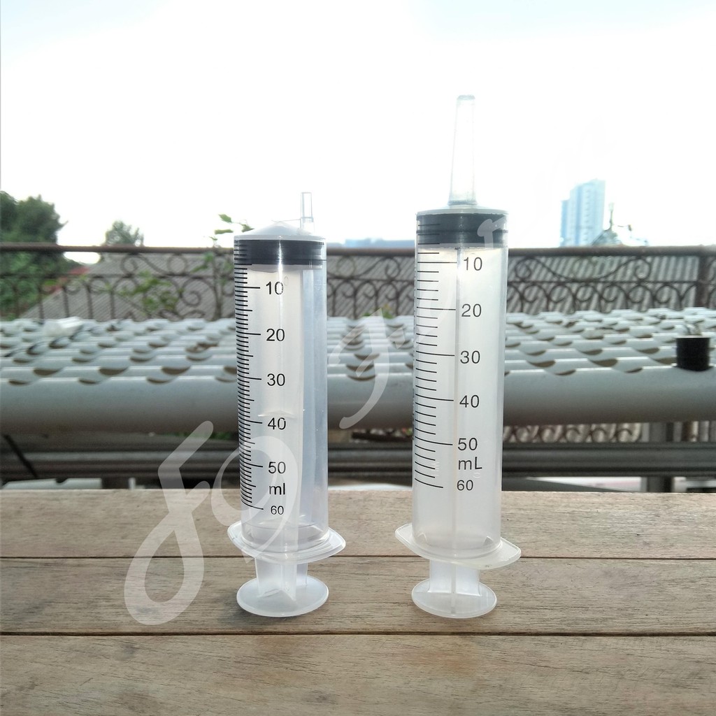 Jual Syringe spuit suntikan 50 - 60 ml untuk takaran pupuk nutrisi AB ...