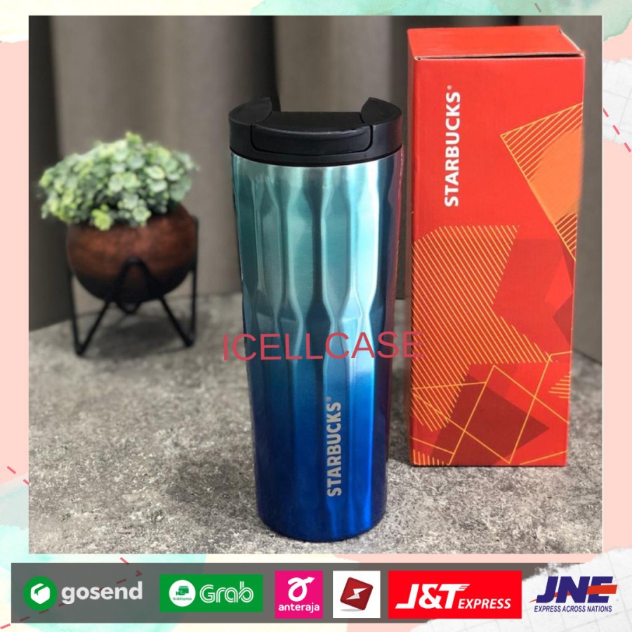 Jual Tumblr Starbucks Blue Biru Gradient Termos Thermos Starbucks ...