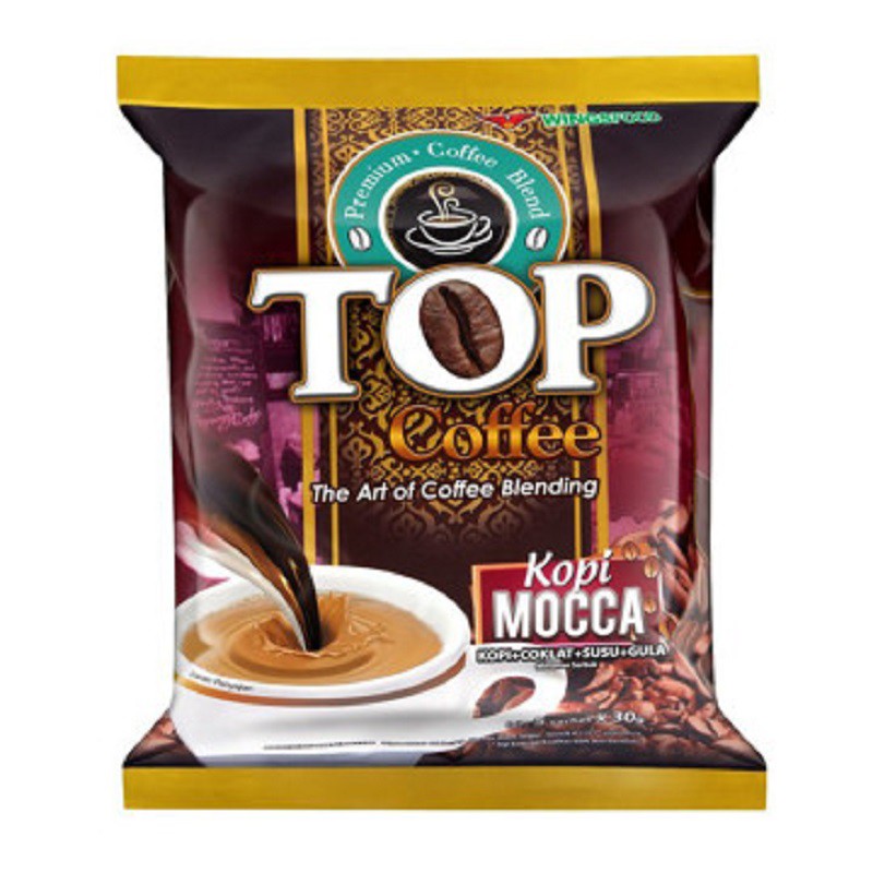 Jual TOP COFFEE MOCCA RENCENG 10X30 GR | Shopee Indonesia