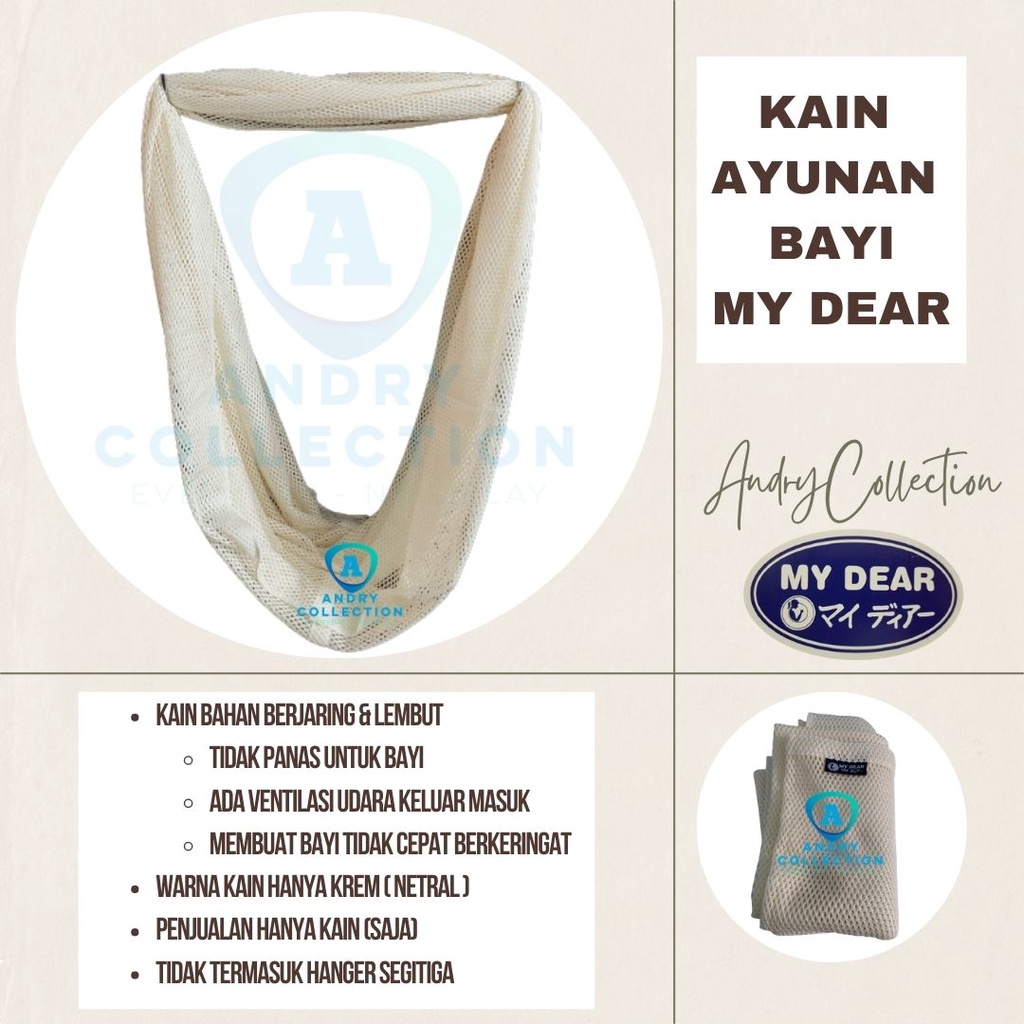Jual Kain Ayunan Bayi perlengkapan tidur baby kain ayun MY DEAR Warna ...