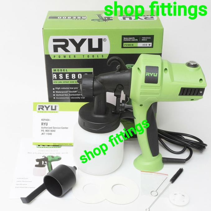 Jual RYU RSE 800 Mesin Semprot Listrik HVLV Spray Gun Electric By ...