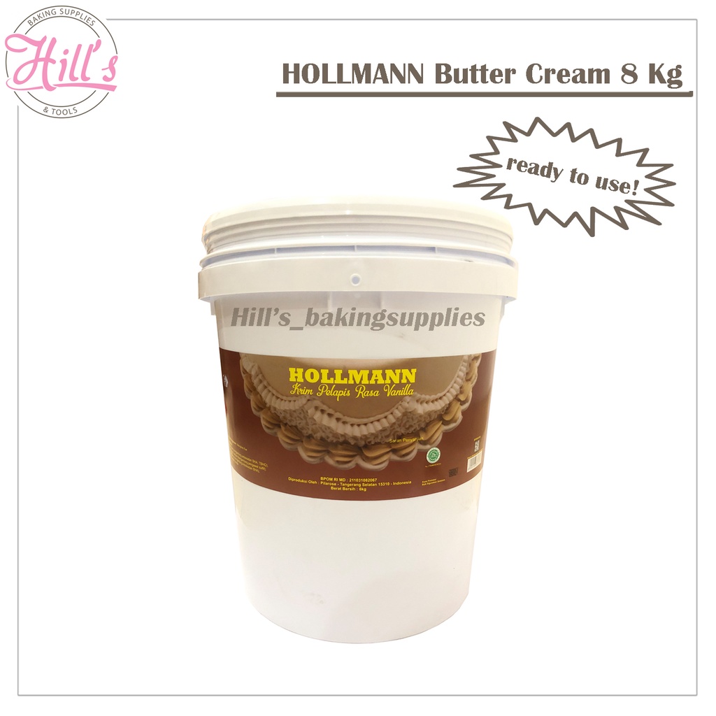 Jual ( EMBER ) BUTTER CREAM HOLLMANN 8 kg - SIAP PAKAI / VANILAPUTIH HOLMAN BUTTERCREAM ...