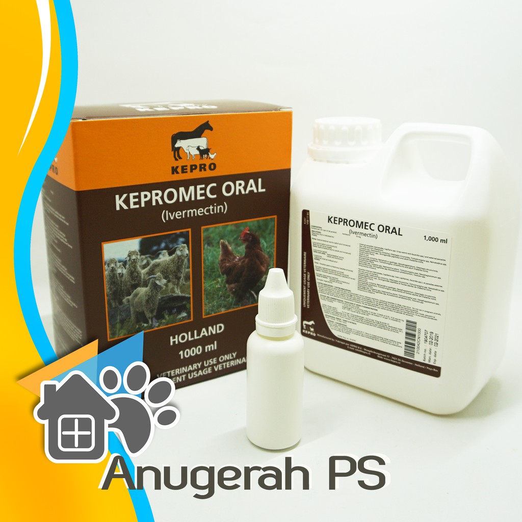 Jual Obat Kutu Scabies Parasit Demodex Kepromec Oral Repack 20 ml ...